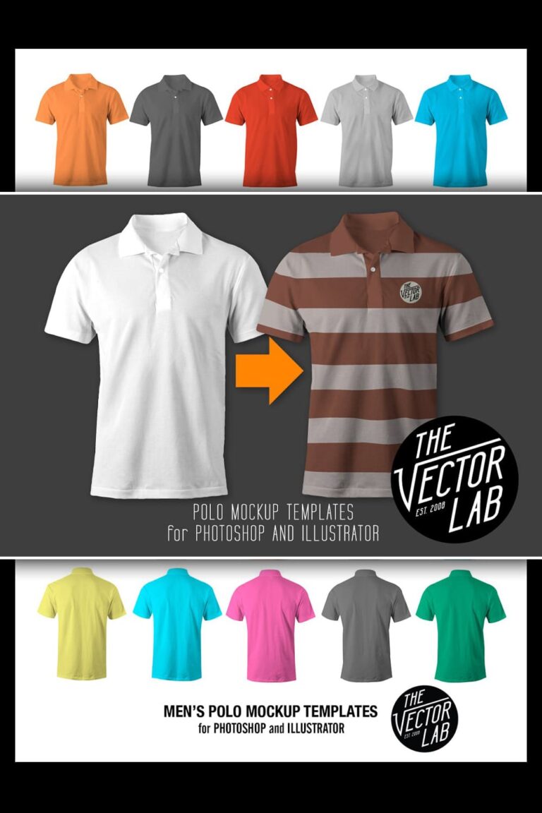 Men's Polo Shirt Mockup Templates – MasterBundles