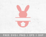 FREE Bunny Monogram SVG | Master Bundles