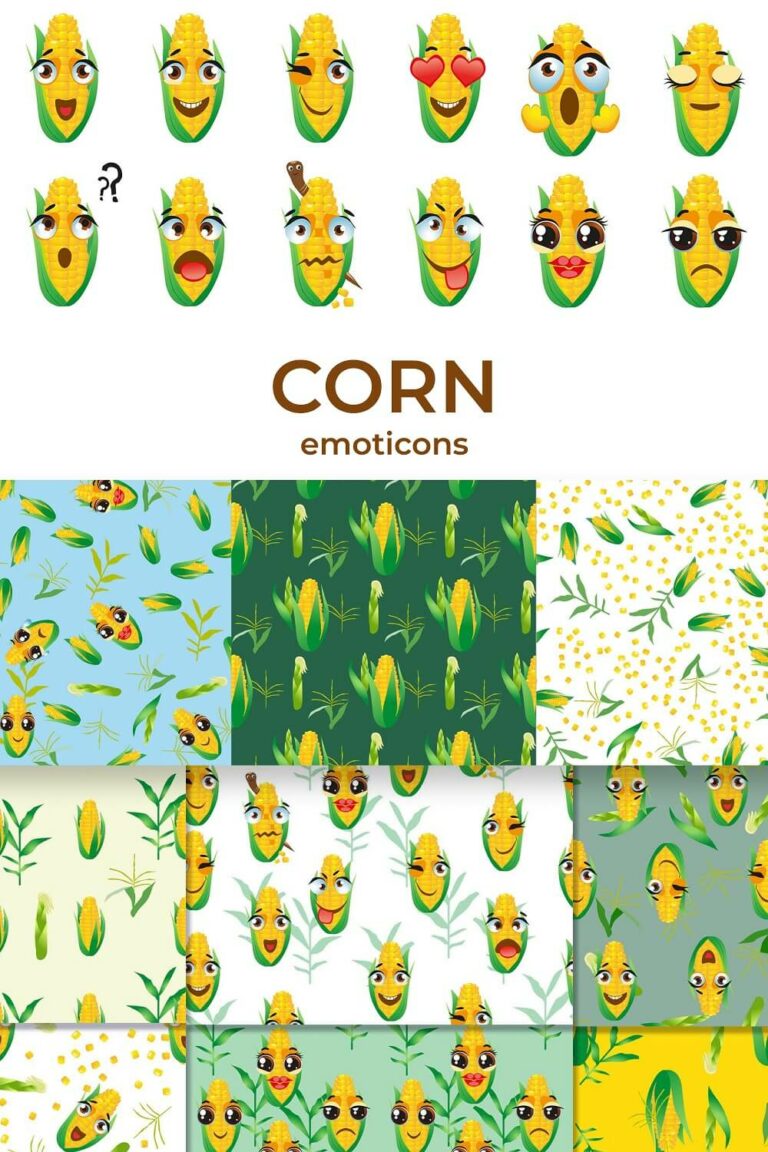 Corn Emoticons – MasterBundles