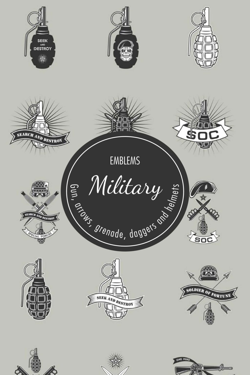 Military Emblems Set – MasterBundles