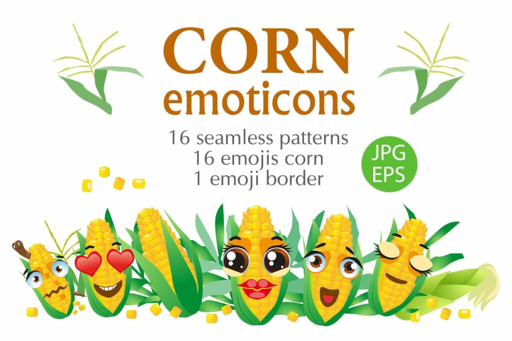 Corn Emoticons – MasterBundles