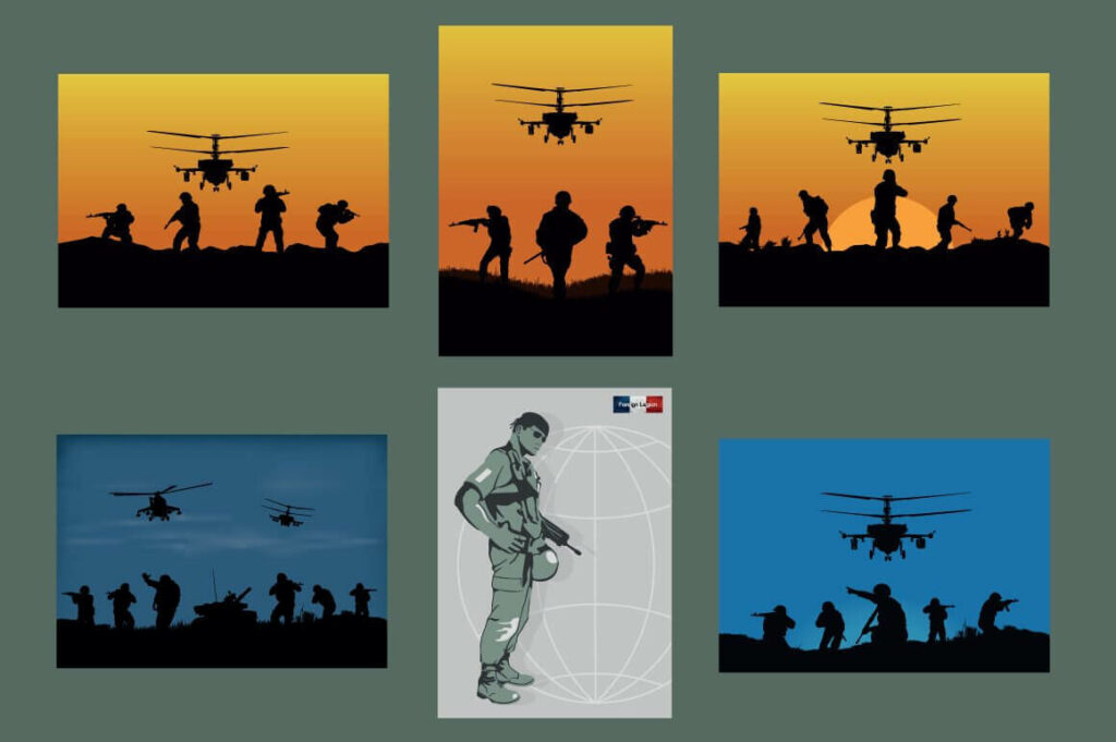 Set of Images, Military Subject – MasterBundles