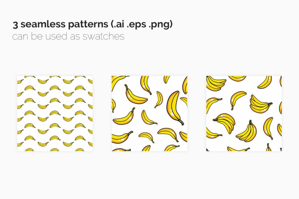 Bananas Seamless Patterns – MasterBundles