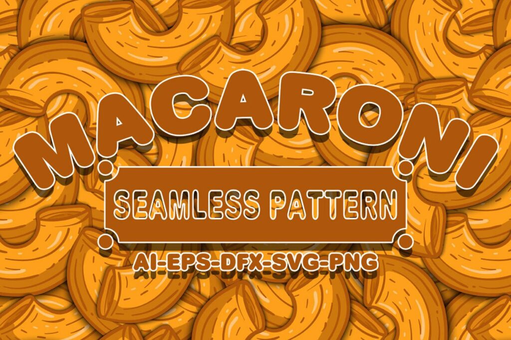 Seamless Patterns Macaroni | Master Bundles