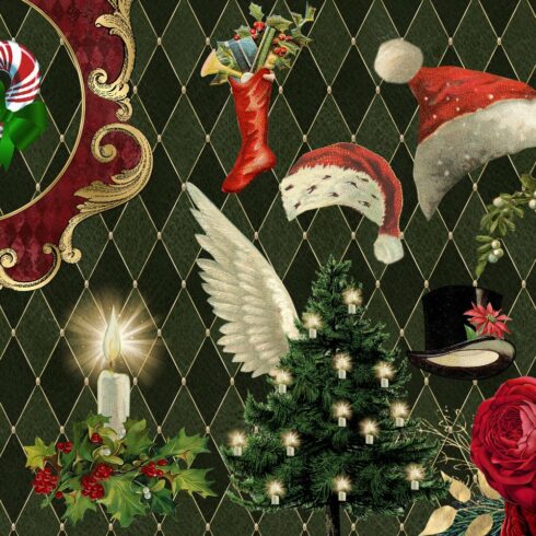 Christmas Alice In Wonderland Clipart | MasterBundles