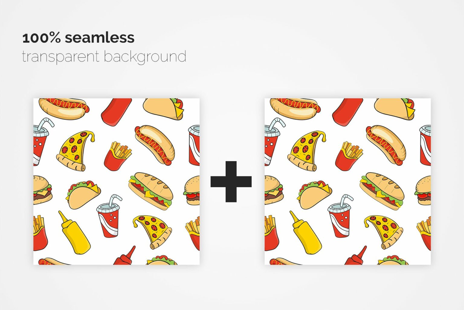 Fast Food Seamless Patterns – MasterBundles