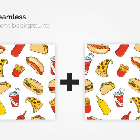 Fast Food Seamless Patterns | Master Bundles