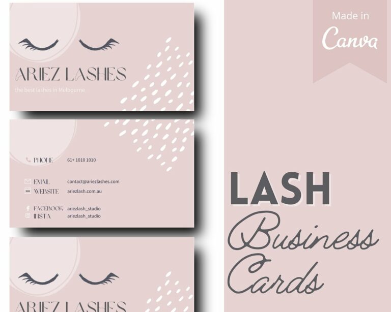 Digital Lash Business Card Templates – MasterBundles