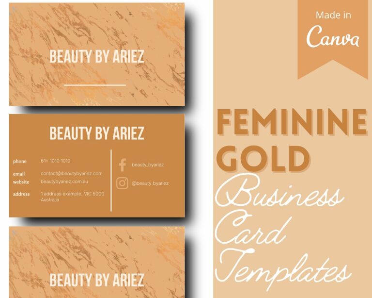 Gold Business Card Templates | Master Bundles