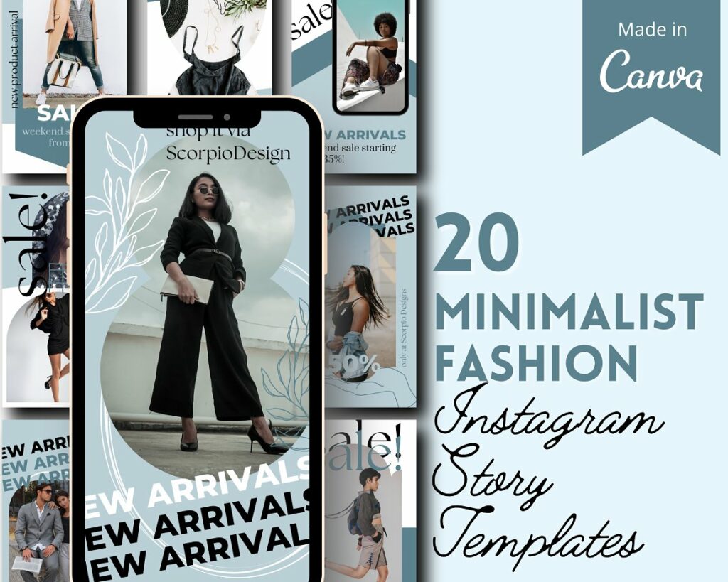 Minimalist Fashion IG Story Template – MasterBundles