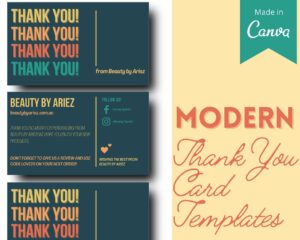 Modern Thank You Card Template – MasterBundles
