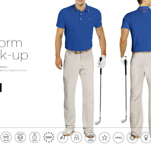 Golf Uniform Mock-up | Master Bundles