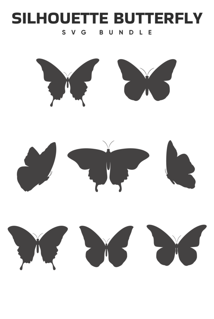 8 Silhouette Butterfly SVG Designs – MasterBundles