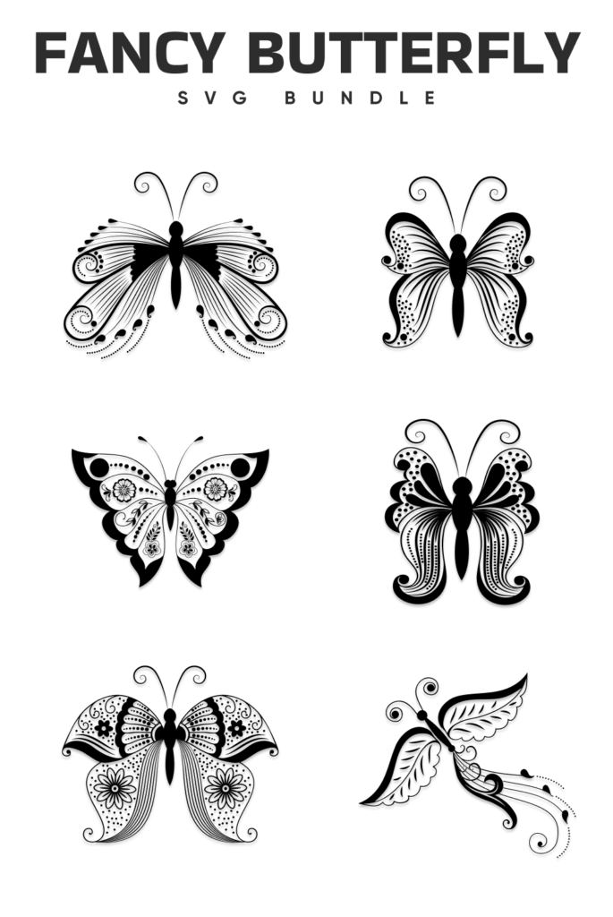 6 Fancy Butterfly SVG Files – MasterBundles