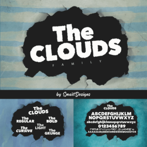 The Clouds Stylish Font Family – MasterBundles