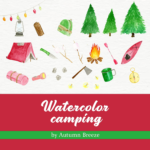 Watercolor Forest Camper Cliparts – MasterBundles