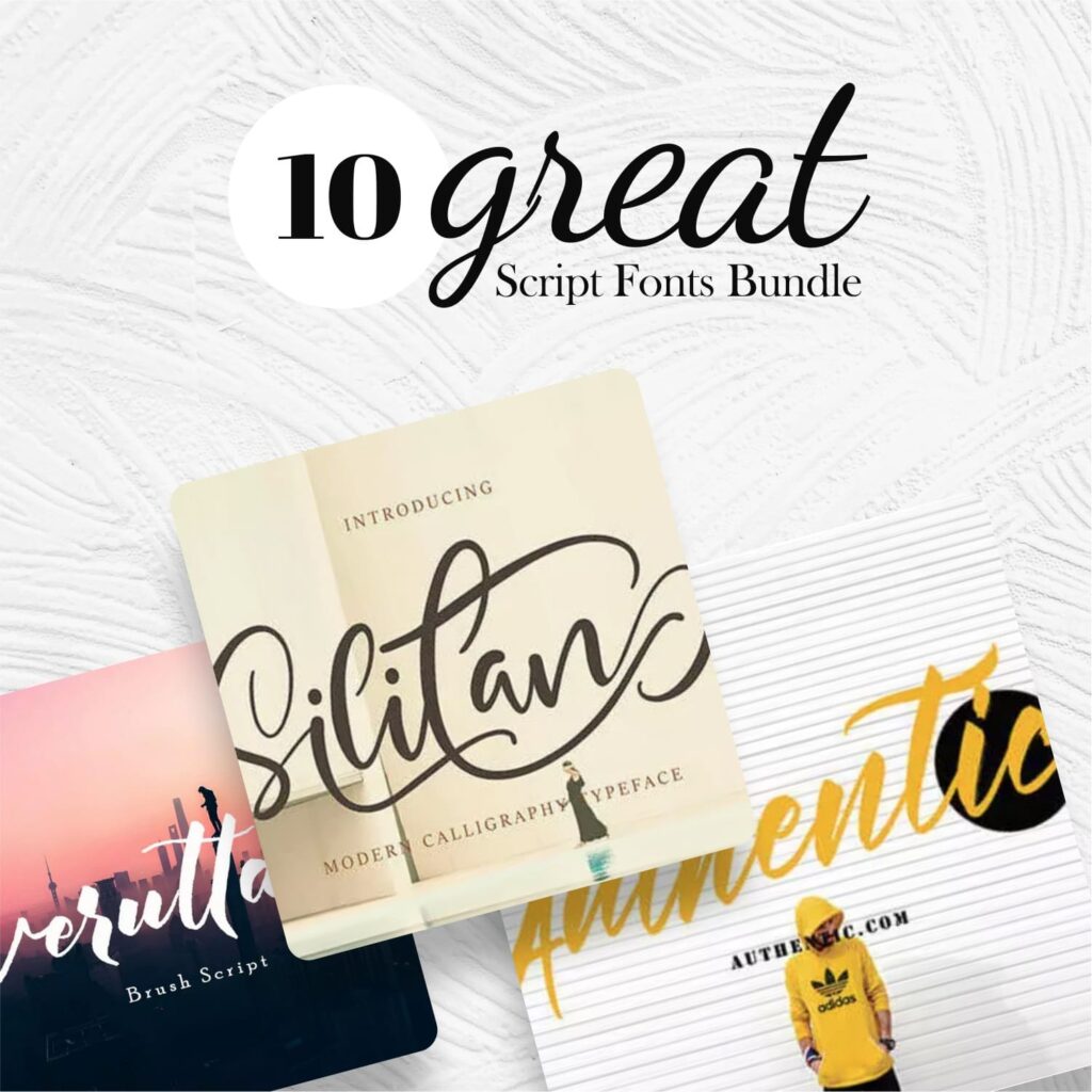 10 Great Script Fonts Bundle – MasterBundles