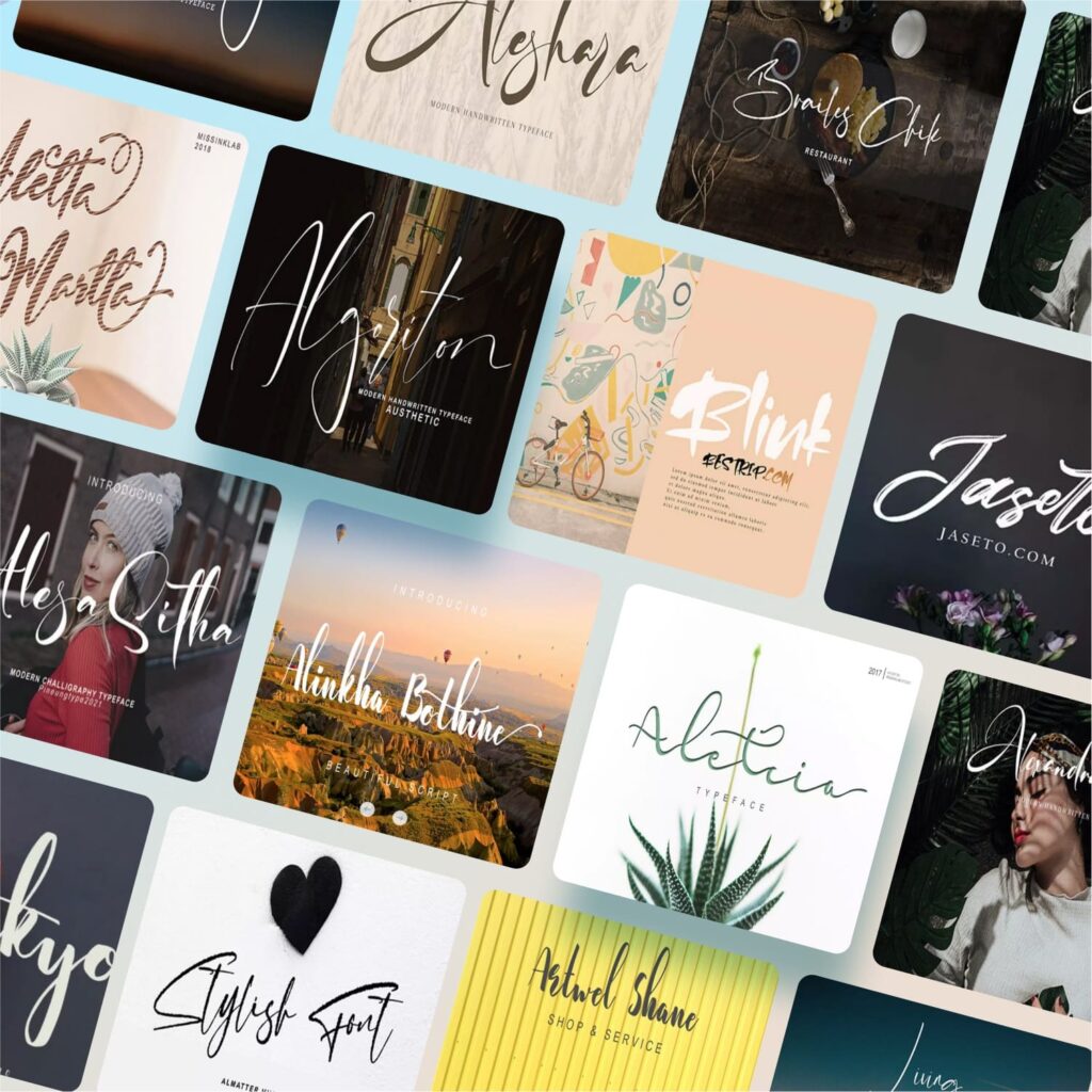 10 Script Writing Fonts Bundle – MasterBundles