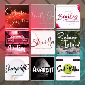 10 Urban Script Fonts Bundle – MasterBundles
