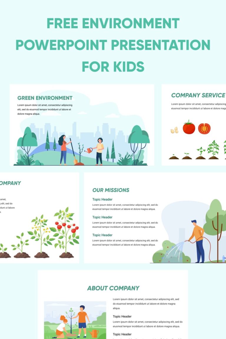 Free Environment Powerpoint Presentation For Kids – MasterBundles