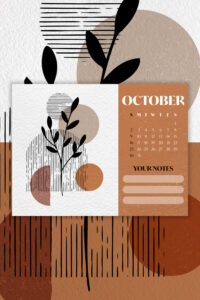 Free Modern October Calendar – MasterBundles