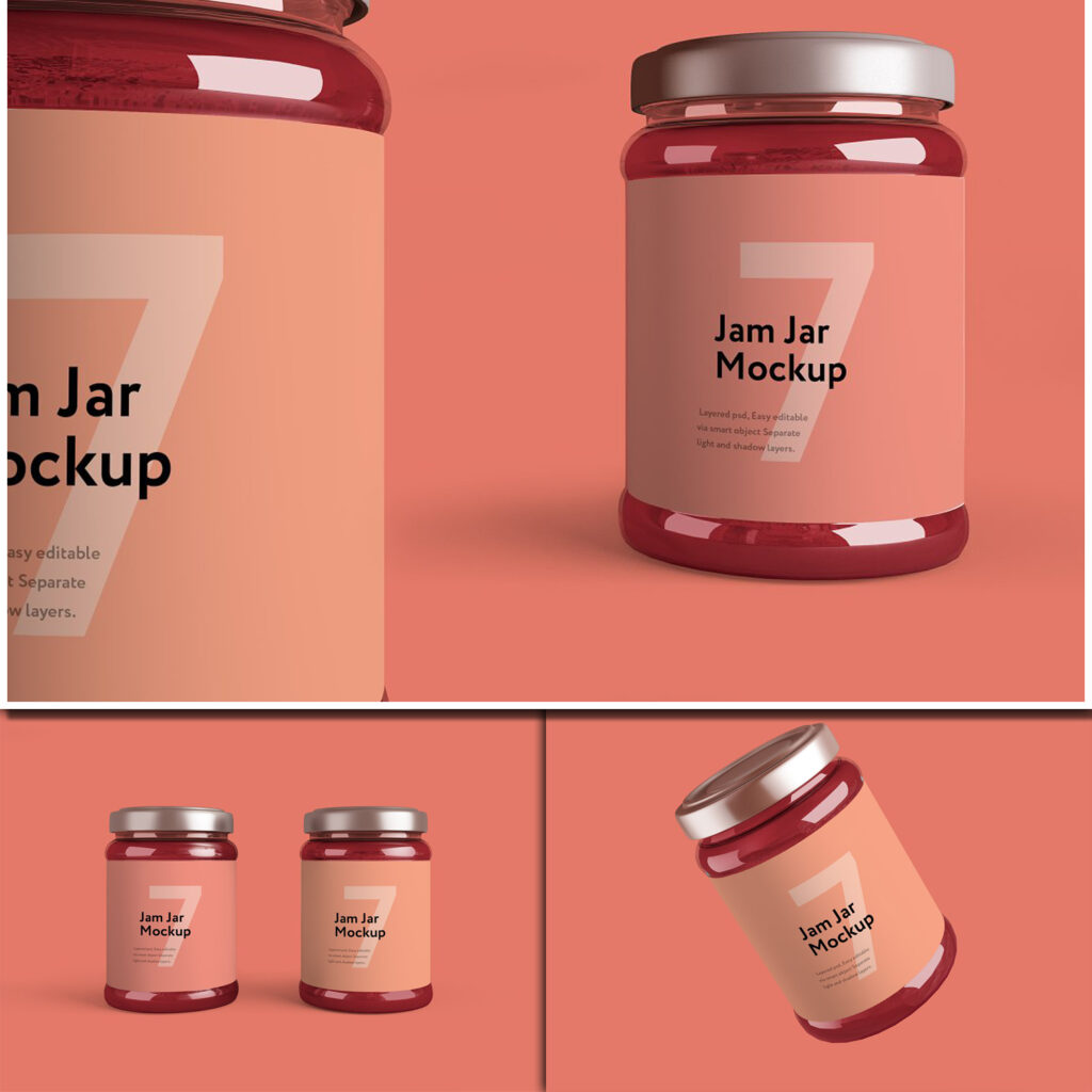Jam Jar Mockup – MasterBundles