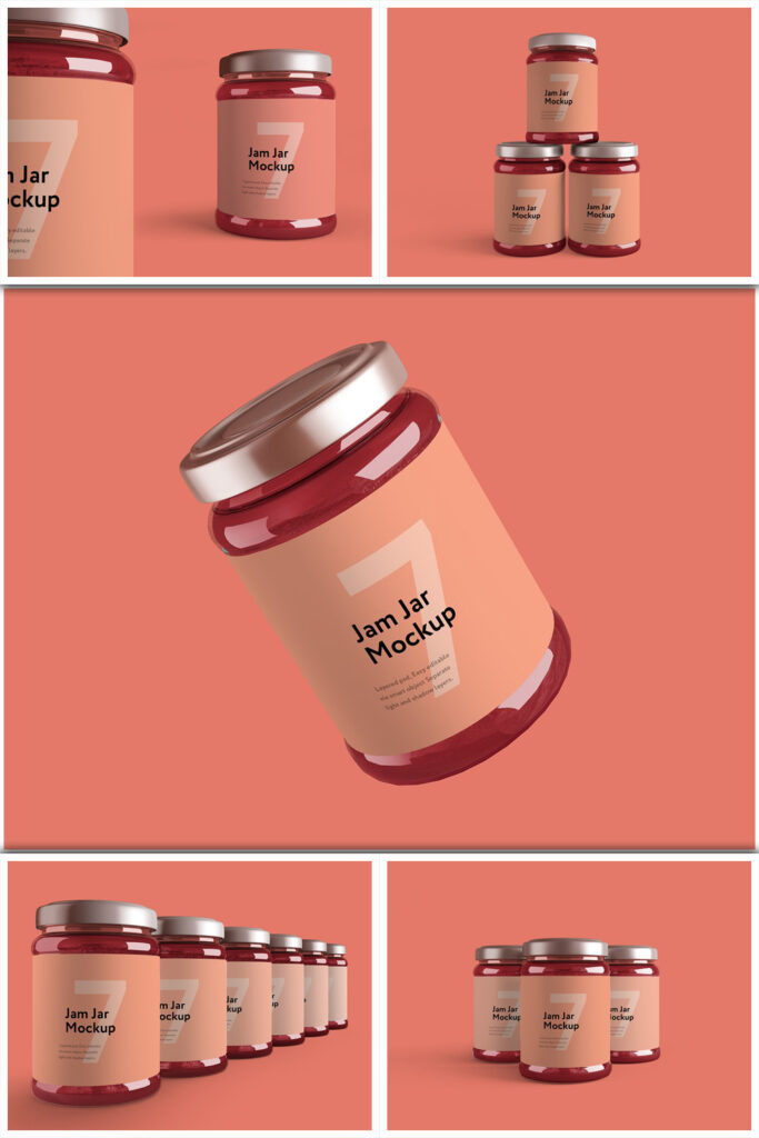 Jam Jar Mockup – MasterBundles