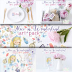 Alice In Wonderland PNG Clipart. Watercolor Queen Of Hearts – MasterBundles