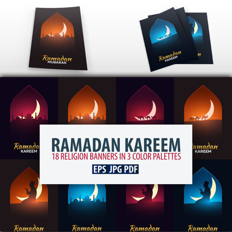 Ramadan Kareem Banners Set – MasterBundles