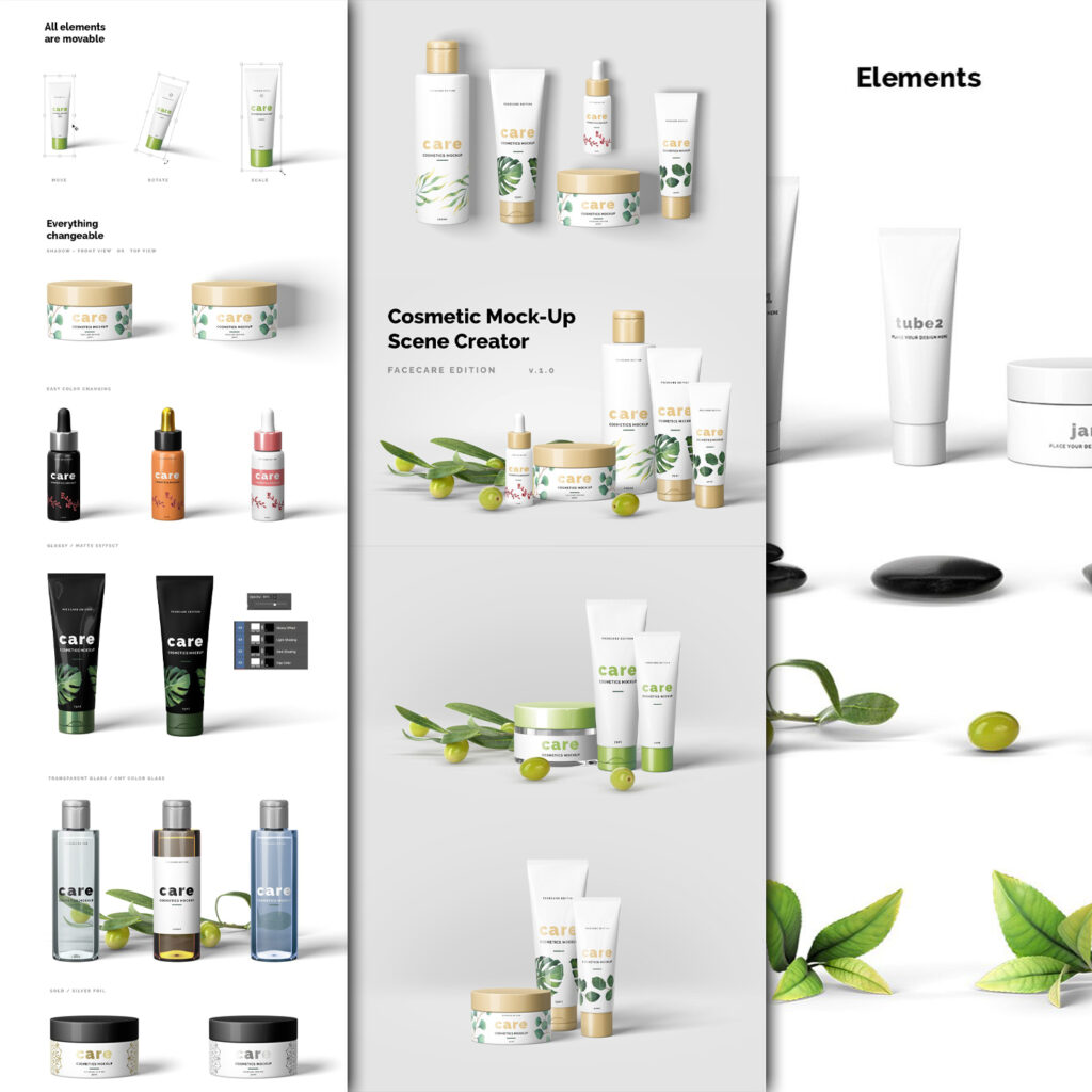 Cosmetic Jars Mockup – MasterBundles