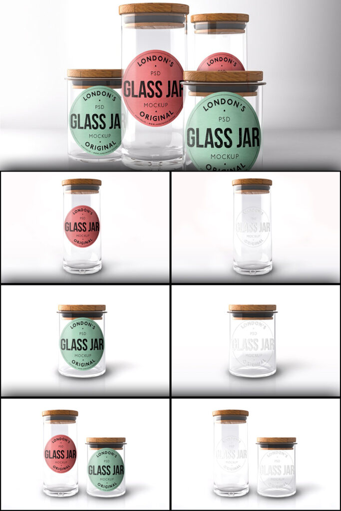 Glass Mason Jar Mock-ups – MasterBundles