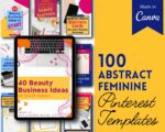 100 Abstract Pinterest Templates | Master Bundles