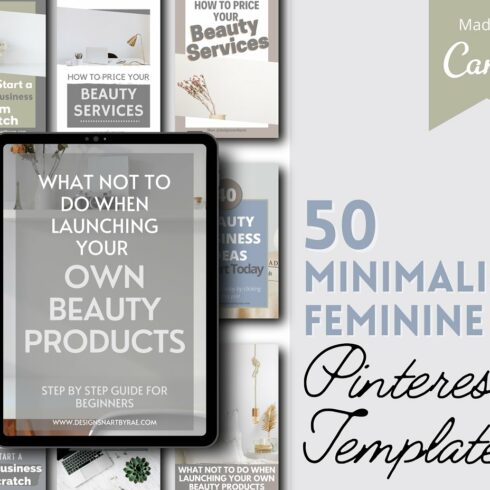 50 Minimalist Pinterest Templates | Master Bundles