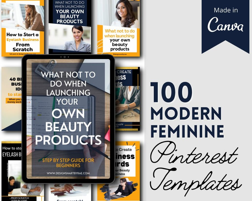100 Modern Pinterest Templates – MasterBundles