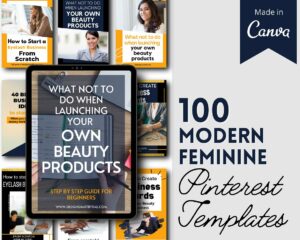 100 Modern Pinterest Templates | Master Bundles