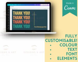 Modern Thank You Card Template – MasterBundles