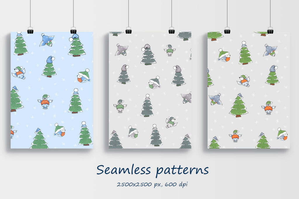 Winter Pattern Collection – MasterBundles