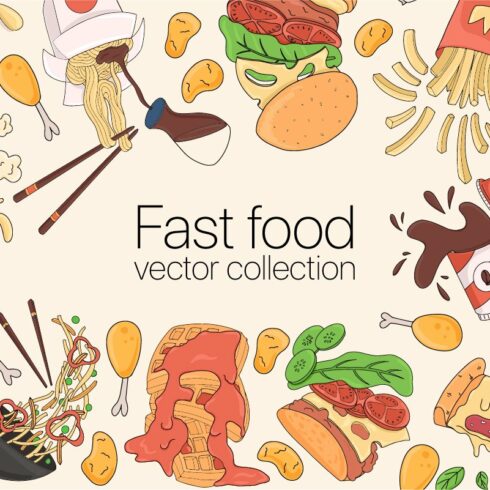 Fast Food Vector Collection | Master Bundles