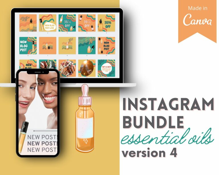 Essential Oils IG Bundle Canva – MasterBundles