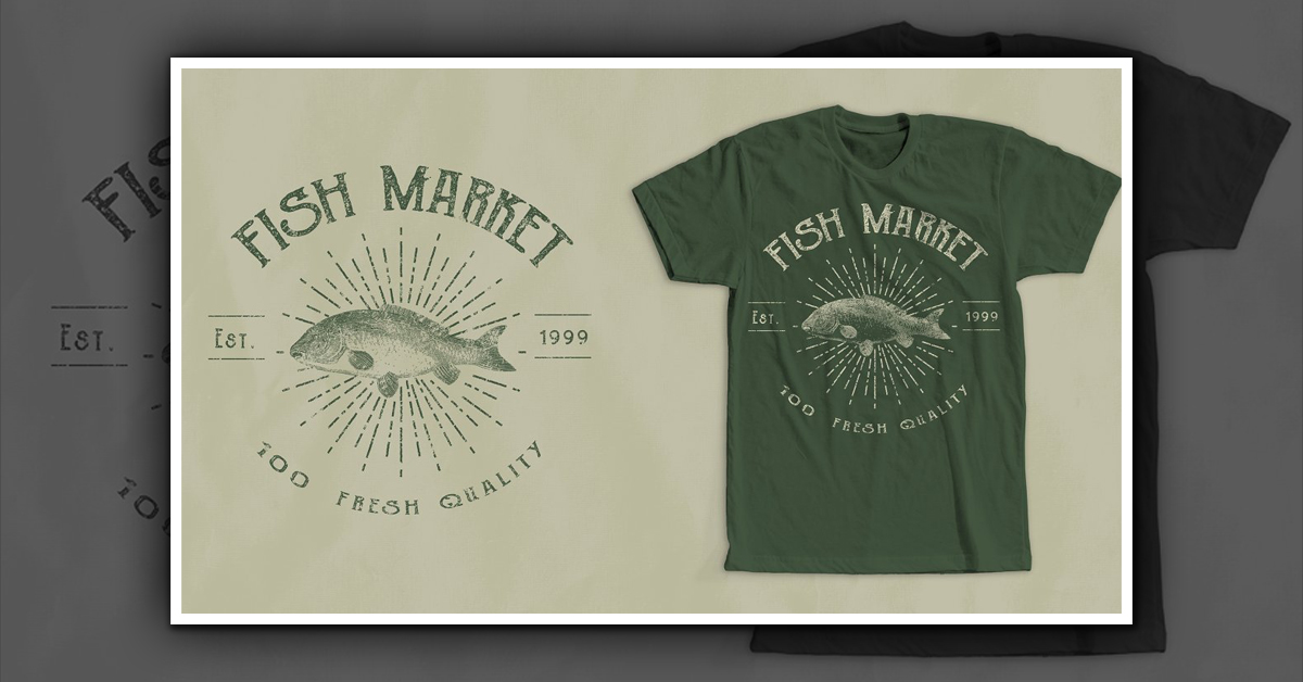 Fish Market T-Shirt Design – MasterBundles
