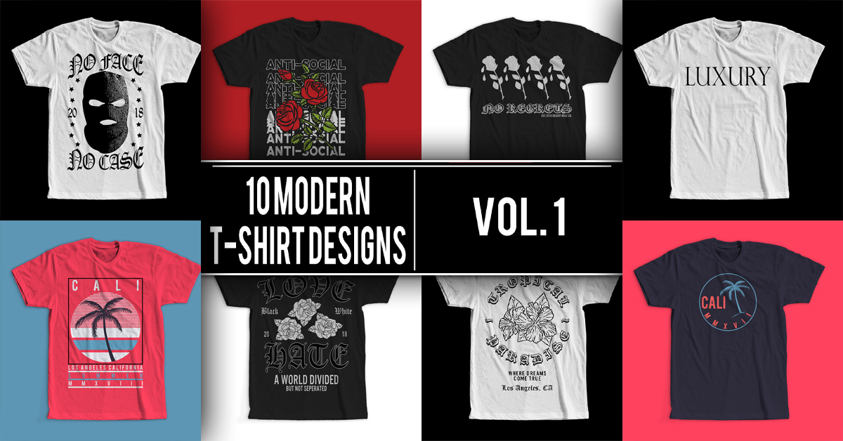 Modern T-Shirt Designs – MasterBundles