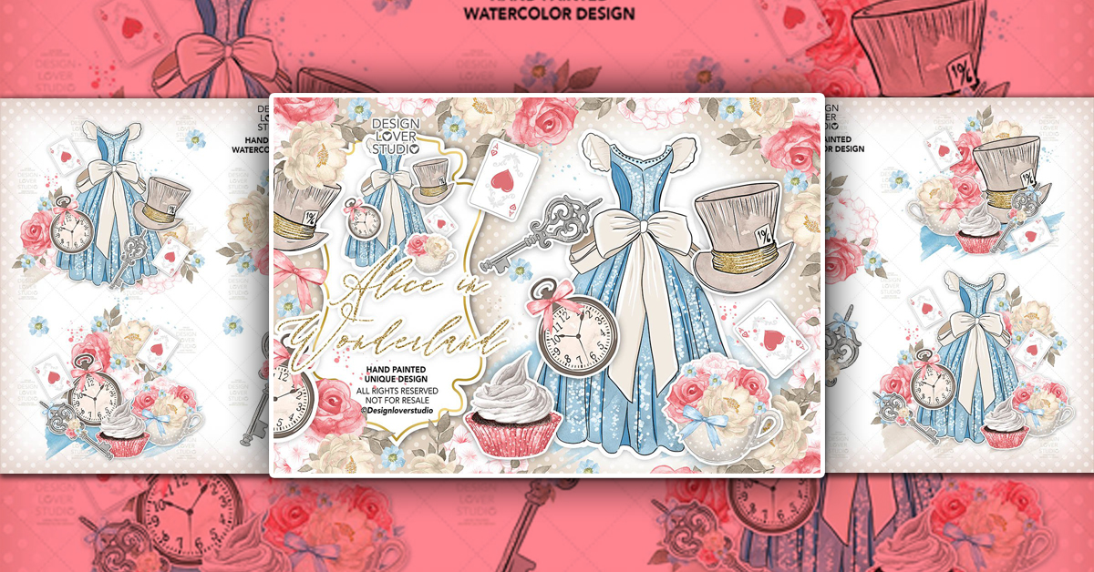 Alice In Wonderland Design – MasterBundles