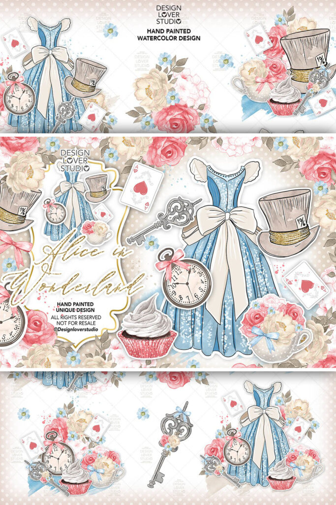 Alice In Wonderland Design – MasterBundles
