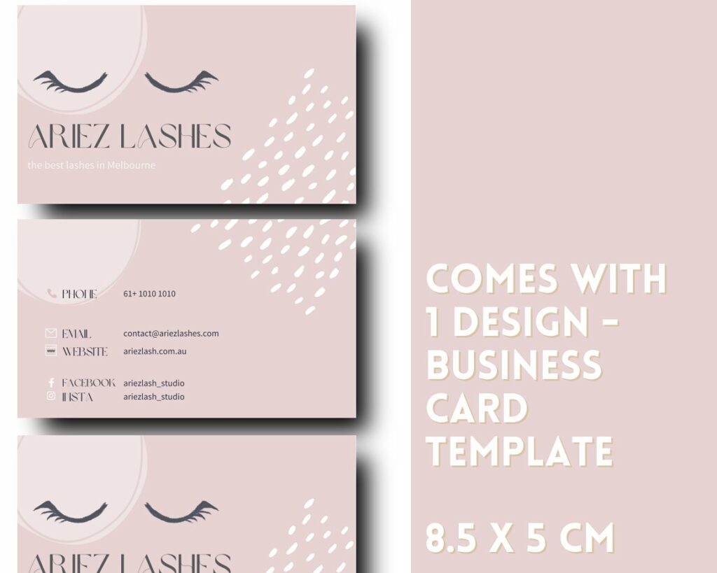 Digital Lash Business Card Templates – MasterBundles