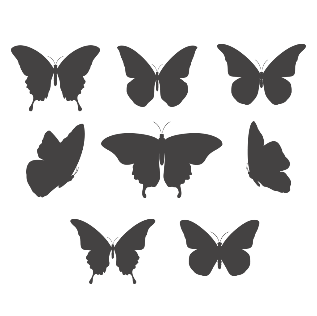 8 Silhouette Butterfly SVG Designs – MasterBundles