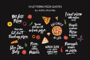 Pizza Set. Creator Ready Designs. | Master Bundles