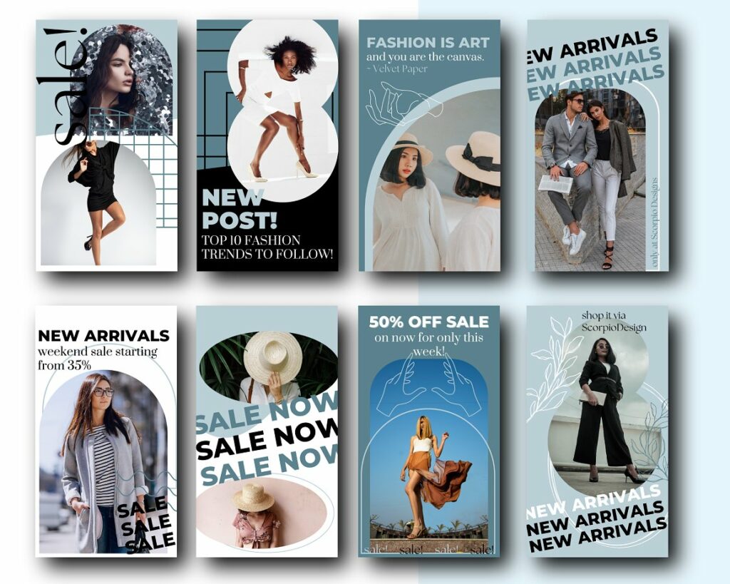 Minimalist Fashion IG Story Template – MasterBundles