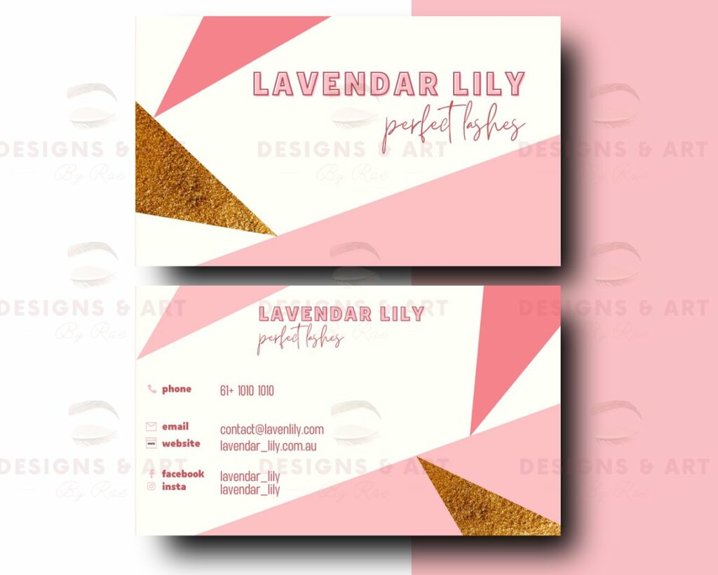 Pink Business Card Templates – MasterBundles