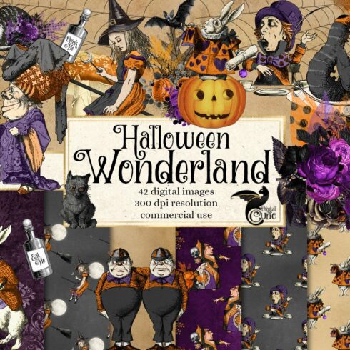 Halloween Wonderland Clipart And Digital Paper | Master Bundles