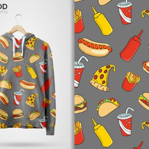 Fast Food Seamless Patterns | Master Bundles